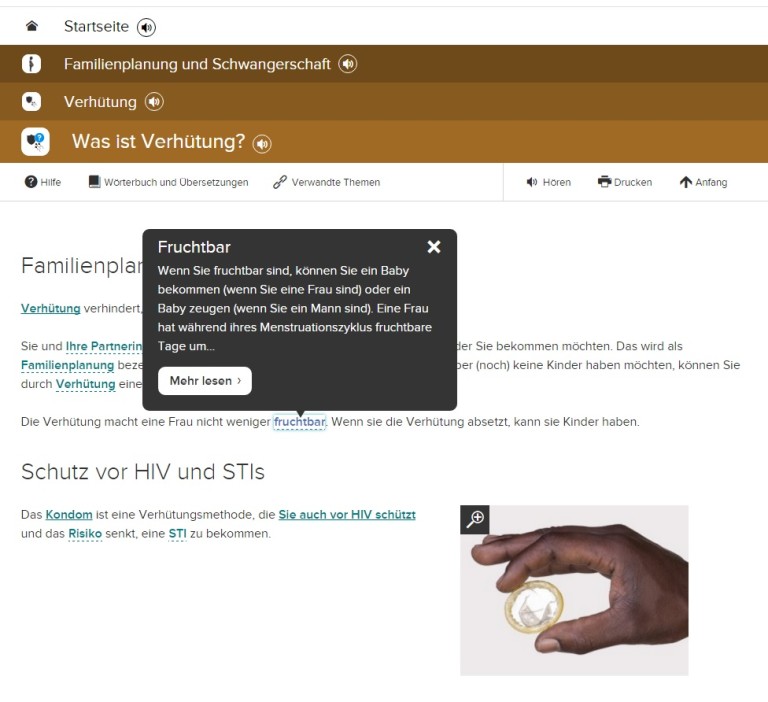 Zanzu: Portal zu Gesundheit und Sexualität - DaF für Flüchtlinge ...